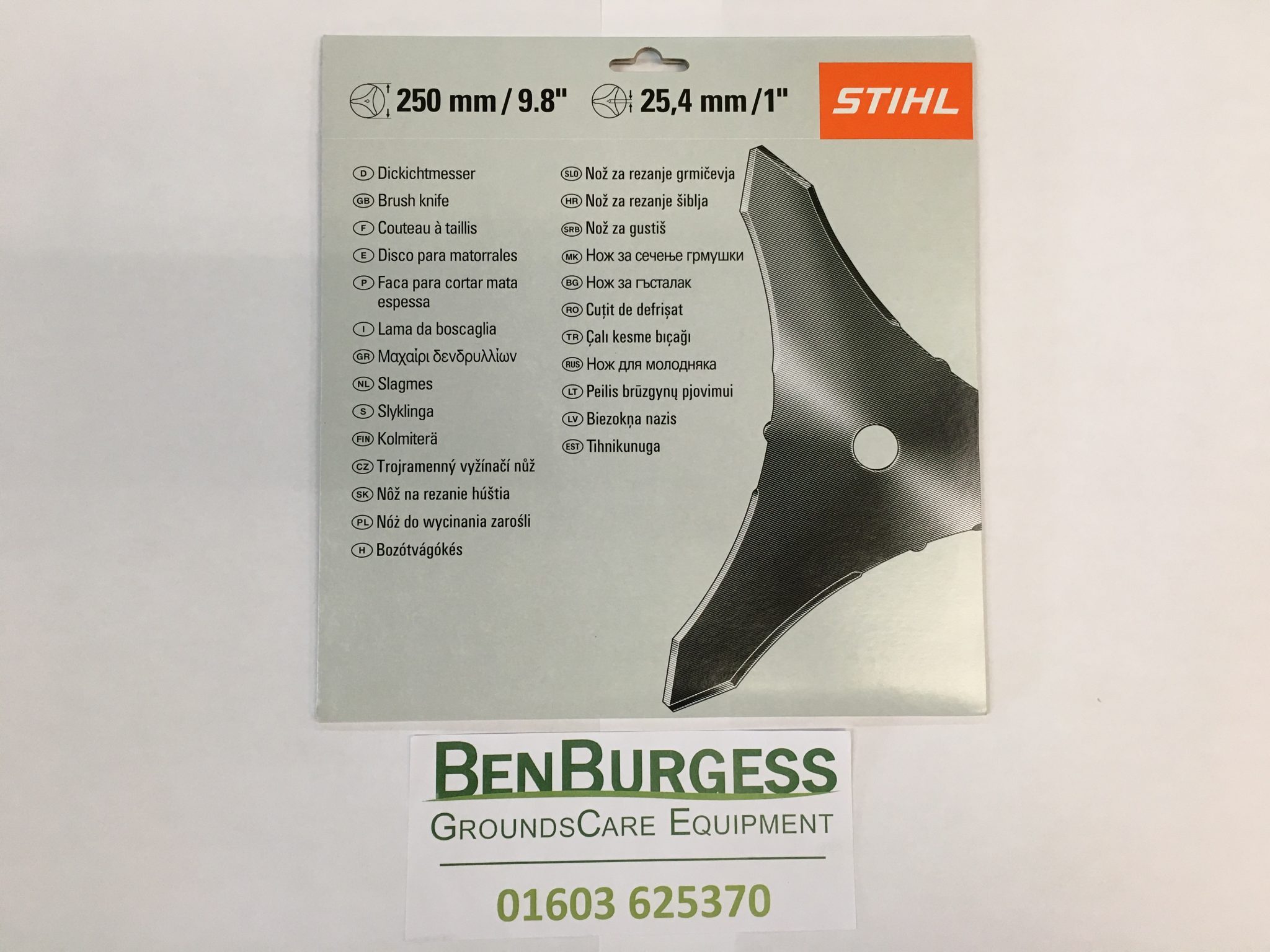 STIHL 3 Bladed Brush Knife 250mm - Ben Burgess
