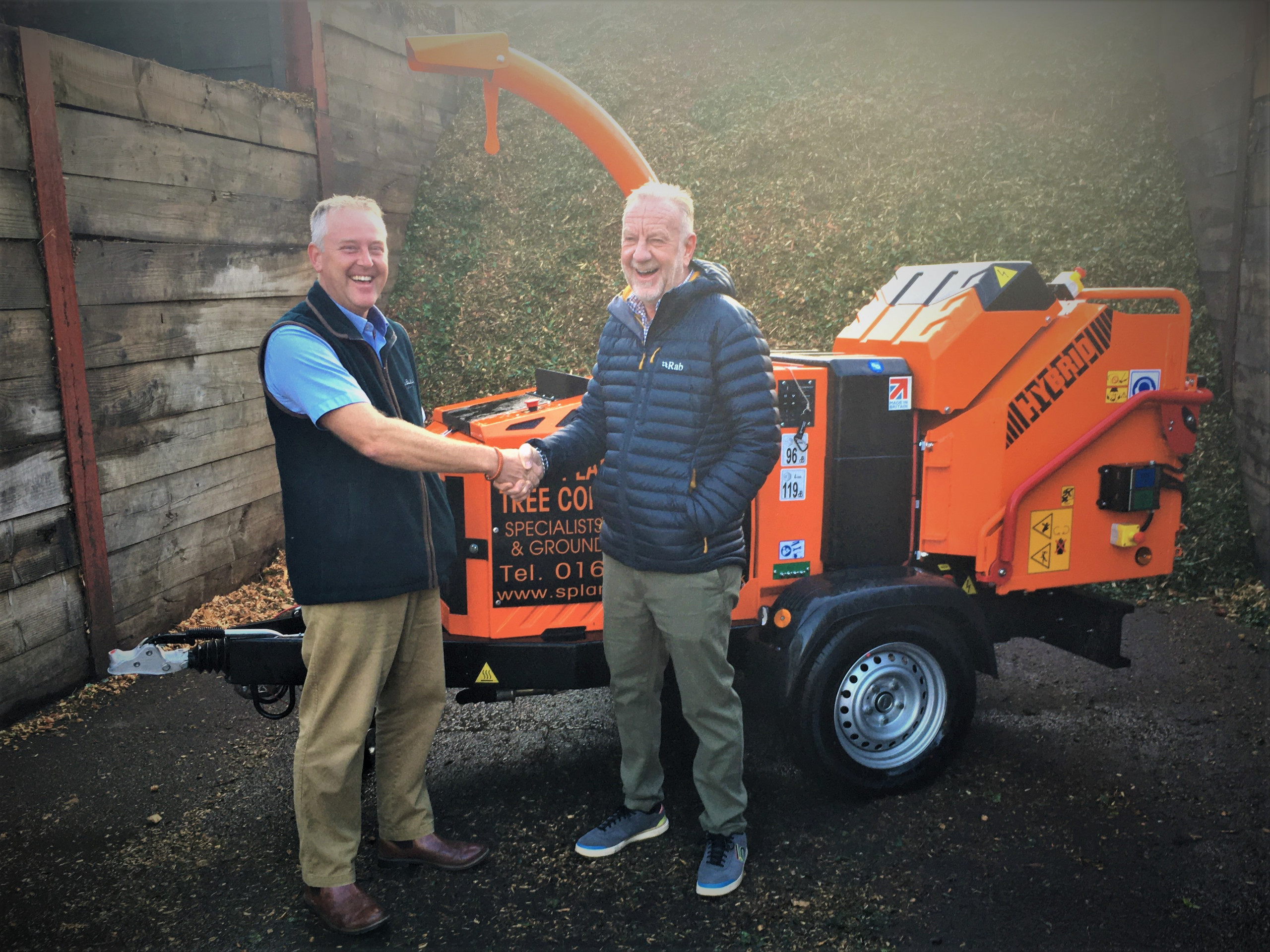 Ben Burgess sells first Timberwolf Hybrid Chipper in the world!