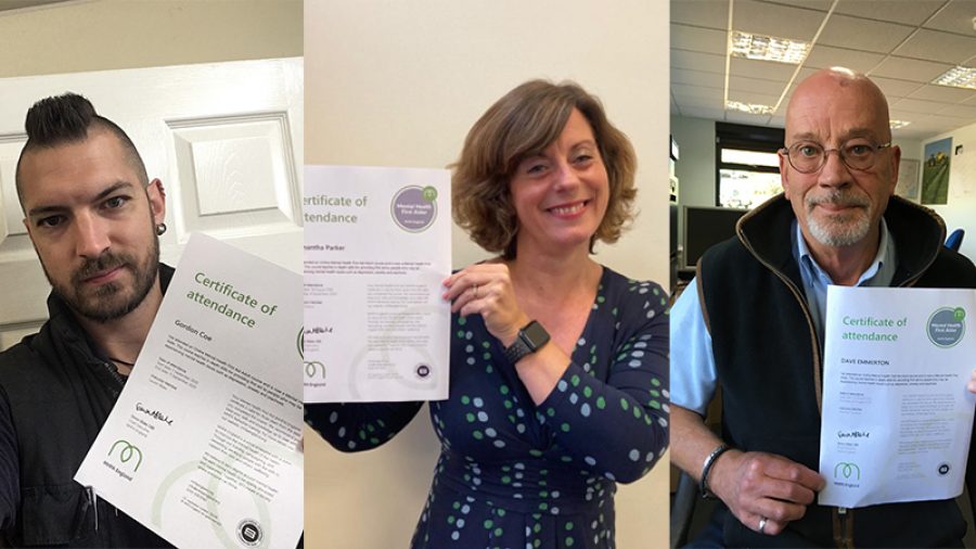 Welcome to our new Mental Health First Aiders - Ben Burgess