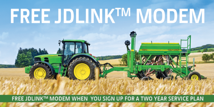 Free JDLink Modem for your Agriculture Kit - Ben Burgess
